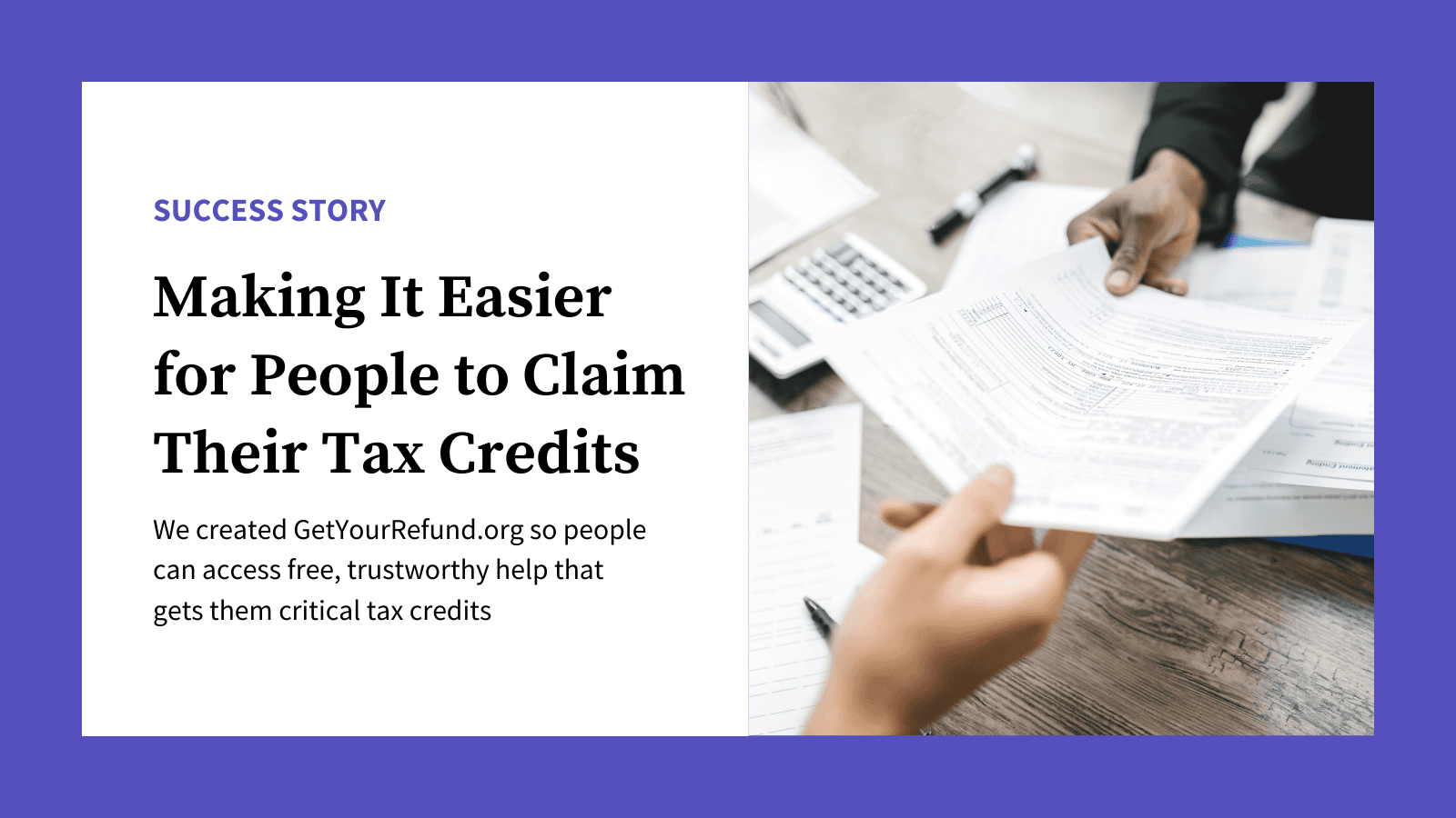Making It Easier for People with Low Income to Claim Their Tax Credits ...